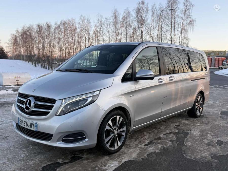 Grey Mercedes-Benz V 250 2017 in Vilnius, with an engine capacity of 2.20 L and mileage of 291 thousand km for 18900 €, photo 1 on AUTOMOTO.COM.LV