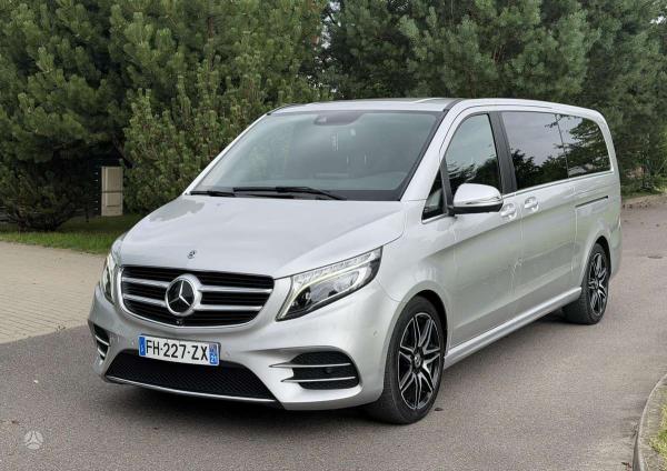 Grey Mercedes-Benz V 250 2019 in Vilnius, with an engine capacity of 2.20 L and mileage of 281 thousand km for 26300 €, photo 7 on AUTOMOTO.COM.LV