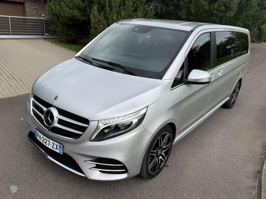 Grey Mercedes-Benz V 250 2019 in Vilnius, with an engine capacity of 2.20 L and mileage of 281 thousand km for 26300 €, photo 16 on AUTOMOTO.COM.LV