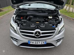 Grey Mercedes-Benz V 250 2019 in Vilnius, with an engine capacity of 2.20 L and mileage of 281 thousand km for 26300 €, photo 26 on AUTOMOTO.COM.LV