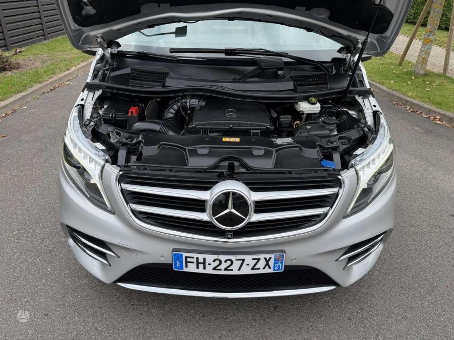 Grey Mercedes-Benz V 250 2019 in Vilnius, with an engine capacity of 2.20 L and mileage of 281 thousand km for 26300 €, photo 26 on AUTOMOTO.COM.LV