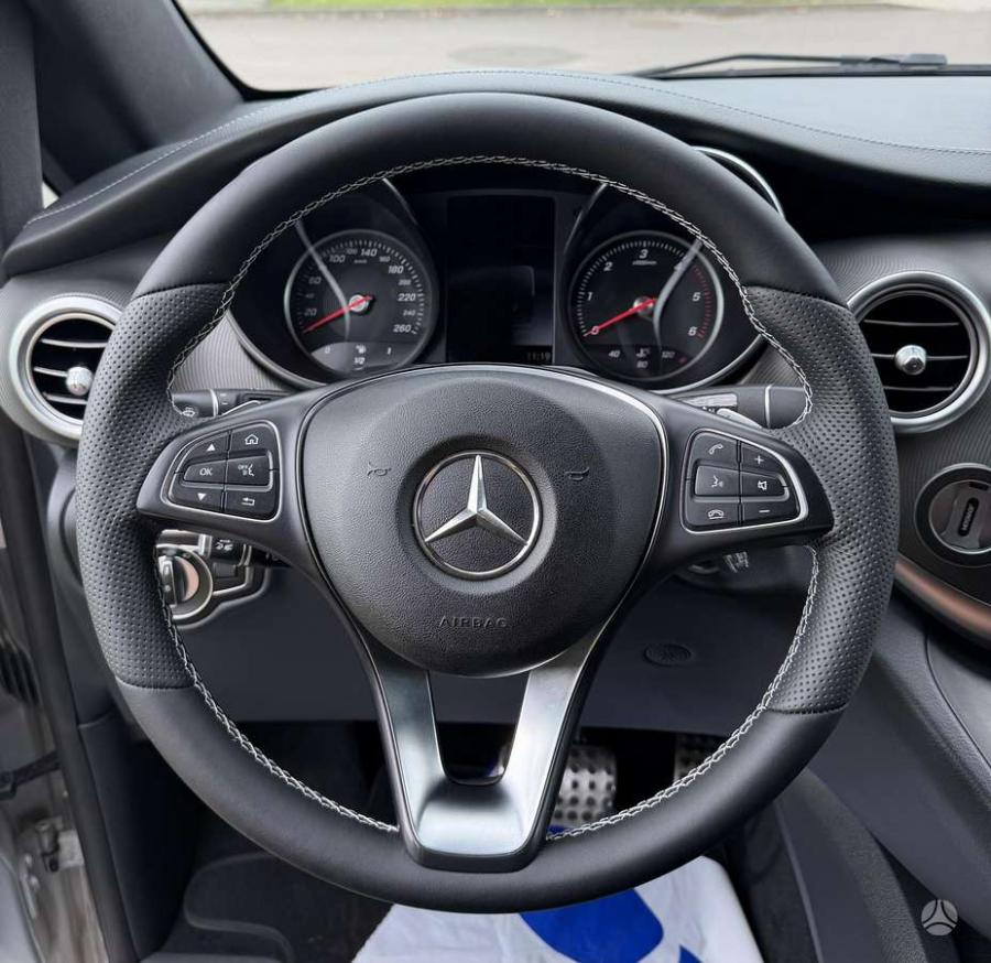 Grey Mercedes-Benz V 250 2019 in Vilnius, with an engine capacity of 2.20 L and mileage of 281 thousand km for 26300 €, photo 29 on AUTOMOTO.COM.LV