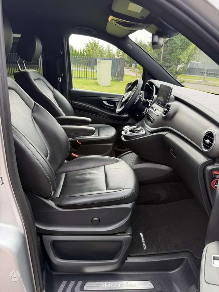 Grey Mercedes-Benz V 250 2019 in Vilnius, with an engine capacity of 2.20 L and mileage of 281 thousand km for 26300 €, photo 32 on AUTOMOTO.COM.LV