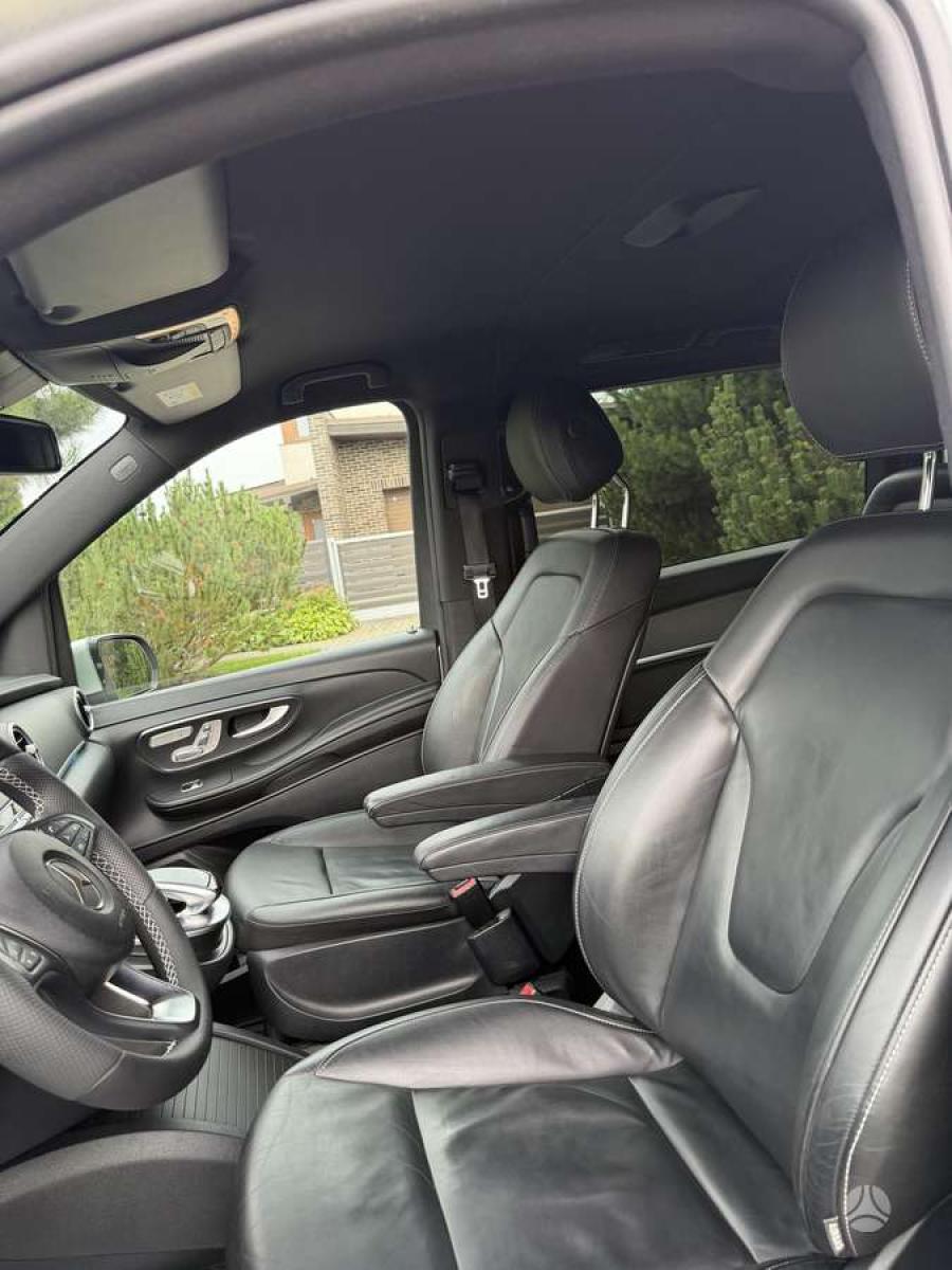 Grey Mercedes-Benz V 250 2019 in Vilnius, with an engine capacity of 2.20 L and mileage of 281 thousand km for 26300 €, photo 40 on AUTOMOTO.COM.LV