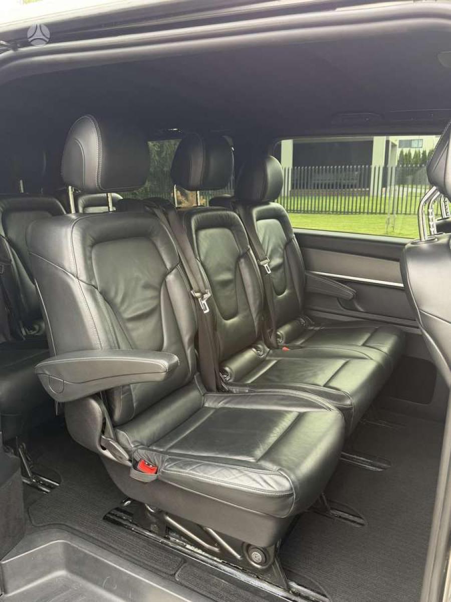 Grey Mercedes-Benz V 250 2019 in Vilnius, with an engine capacity of 2.20 L and mileage of 281 thousand km for 26300 €, photo 42 on AUTOMOTO.COM.LV