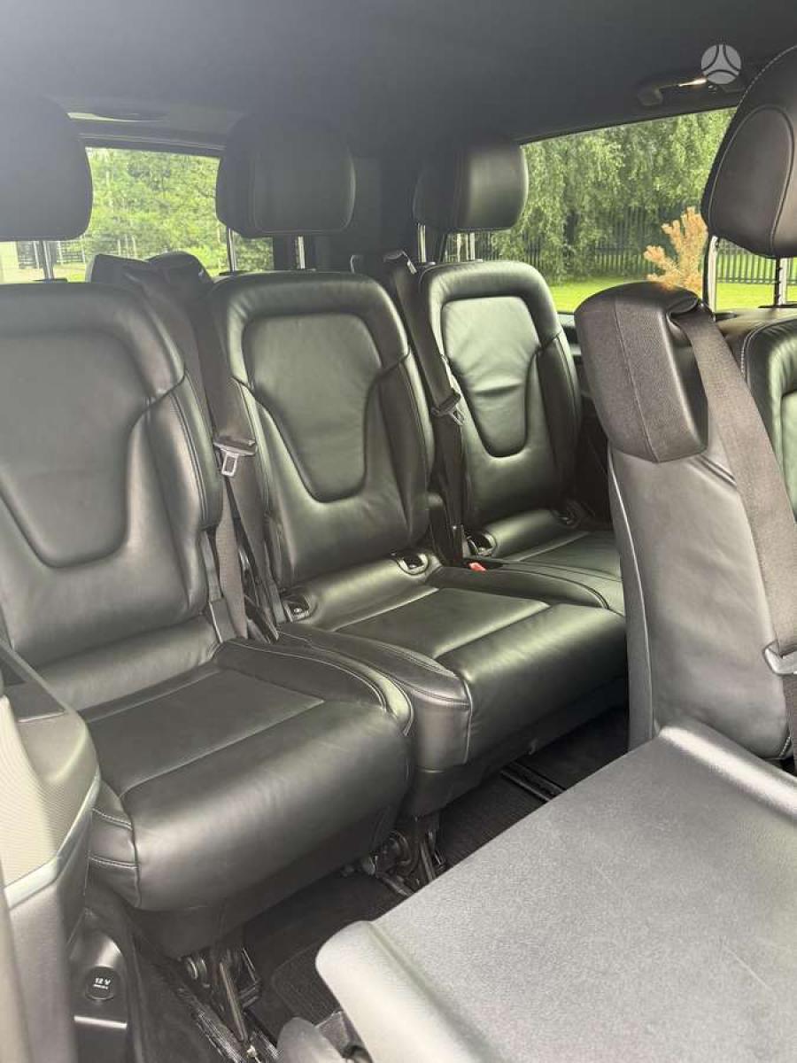Grey Mercedes-Benz V 250 2019 in Vilnius, with an engine capacity of 2.20 L and mileage of 281 thousand km for 26300 €, photo 46 on AUTOMOTO.COM.LV