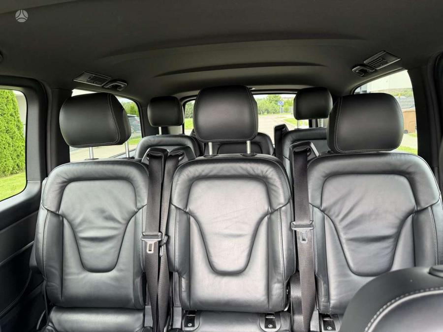 Grey Mercedes-Benz V 250 2019 in Vilnius, with an engine capacity of 2.20 L and mileage of 281 thousand km for 26300 €, photo 47 on AUTOMOTO.COM.LV