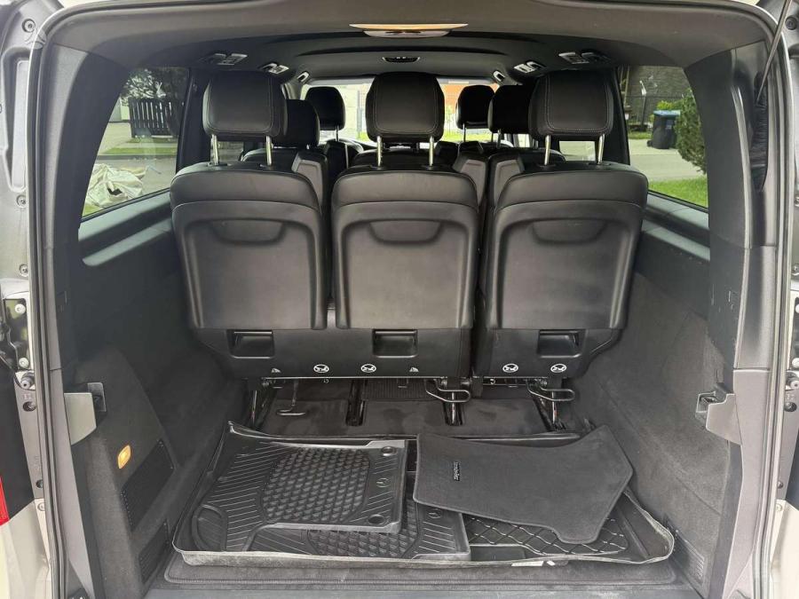 Grey Mercedes-Benz V 250 2019 in Vilnius, with an engine capacity of 2.20 L and mileage of 281 thousand km for 26300 €, photo 48 on AUTOMOTO.COM.LV