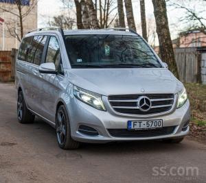 Pelēks Mercedes-Benz V 250 2014 Rīga, ar dzinēja tilpumu 2.20 L un nobraukumu 353 tūkst. km par 23000 €, foto  vietnē AUTOMOTO.COM.LV