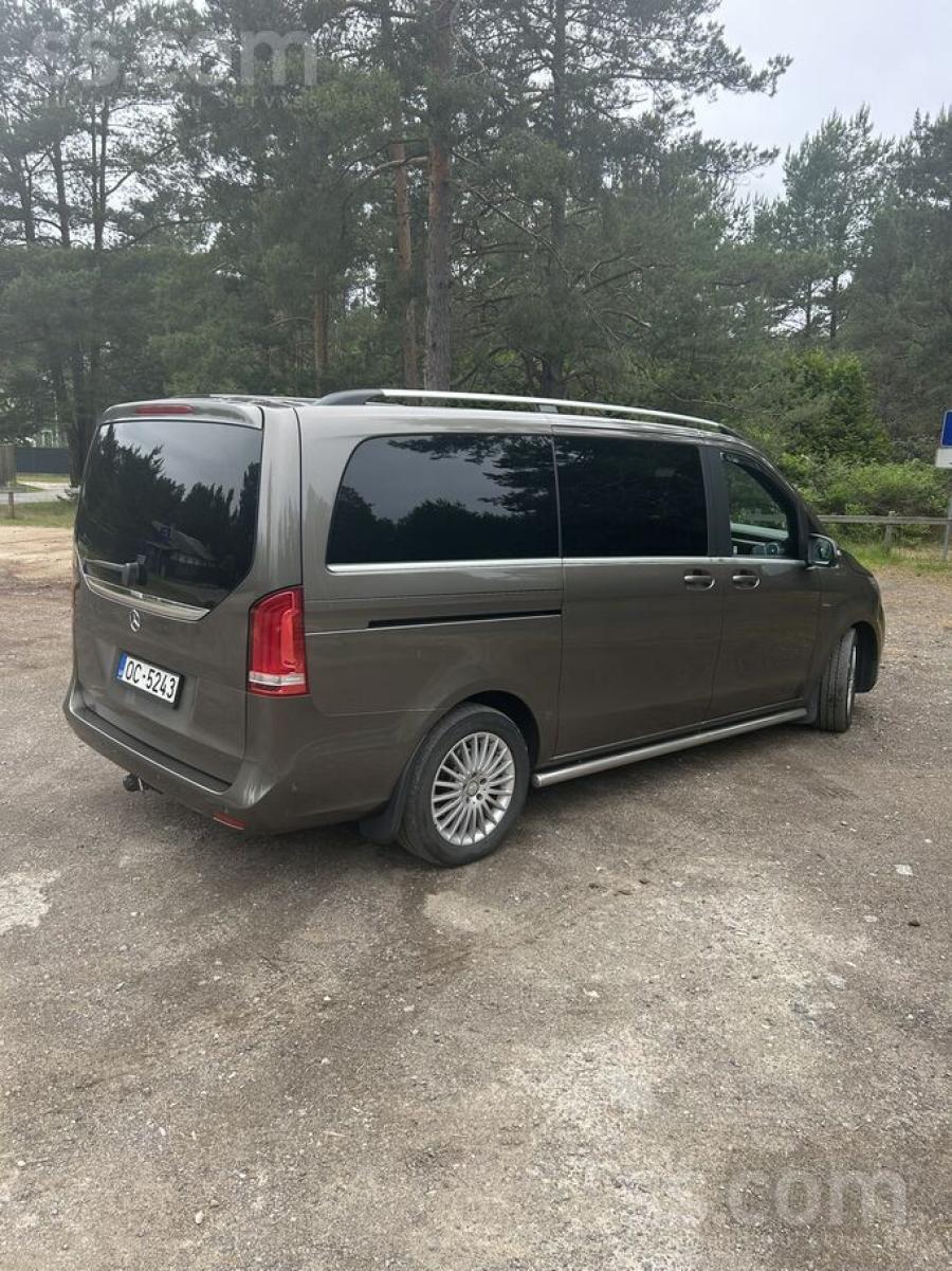Pelēks Mercedes-Benz V 250 2015 Rīga, ar dzinēja tilpumu 2.20 L un nobraukumu 193 tūkst. km par 26800 €, foto 4 vietnē AUTOMOTO.COM.LV