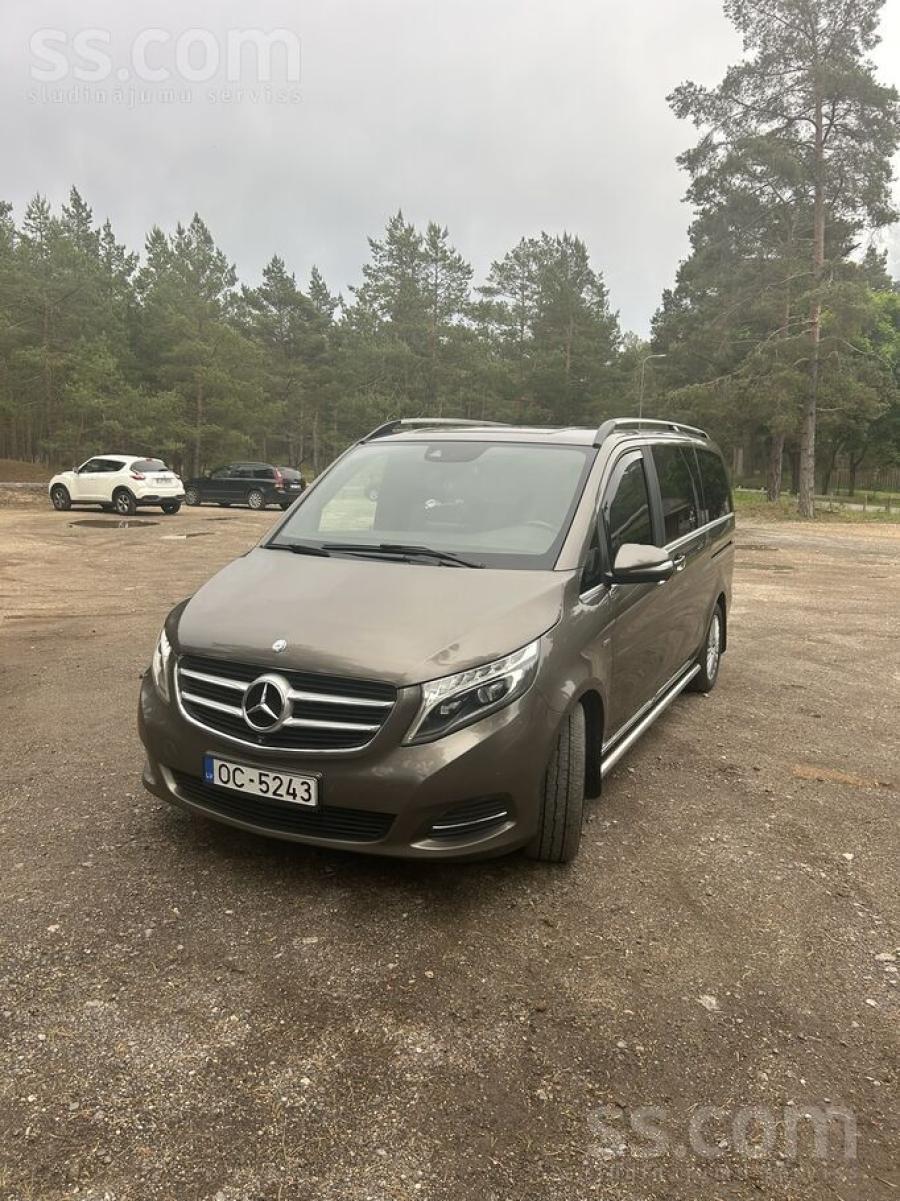 Pelēks Mercedes-Benz V 250 2015 Rīga, ar dzinēja tilpumu 2.20 L un nobraukumu 193 tūkst. km par 26800 €, foto 6 vietnē AUTOMOTO.COM.LV