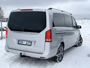 Grey Mercedes-Benz V 250 2016 in Riga, with an engine capacity of 2.10 L and mileage of 243 thousand km for 25995 €, photo 5 on AUTOMOTO.COM.LV