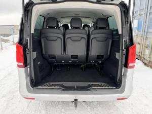 Grey Mercedes-Benz V 250 2016 in Riga, with an engine capacity of 2.10 L and mileage of 243 thousand km for 25995 €, photo 6 on AUTOMOTO.COM.LV