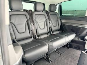 Grey Mercedes-Benz V 250 2016 in Riga, with an engine capacity of 2.10 L and mileage of 243 thousand km for 25995 €, photo 8 on AUTOMOTO.COM.LV