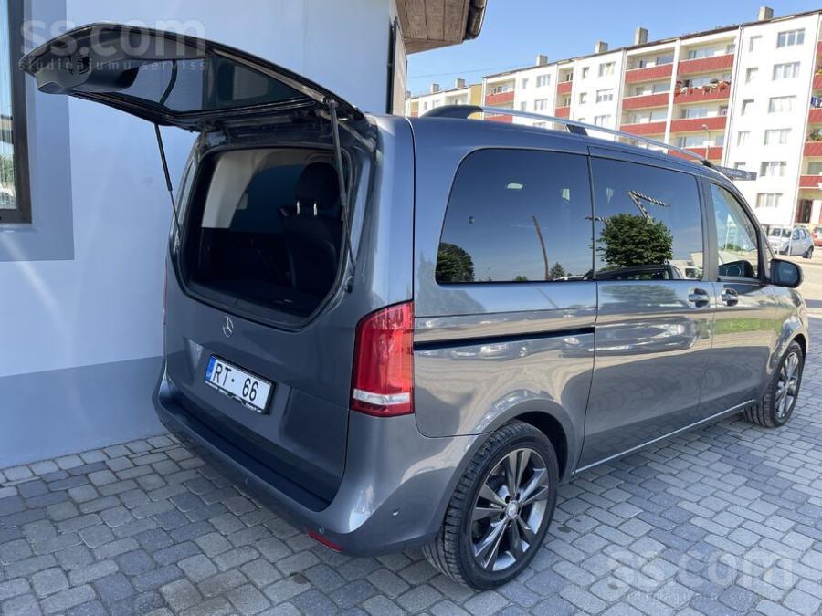 Grey Mercedes-Benz V 250 2017 in Talsi, with an engine capacity of 2.10 L and mileage of 155 thousand km for 21500 €, photo 7 on AUTOMOTO.COM.LV