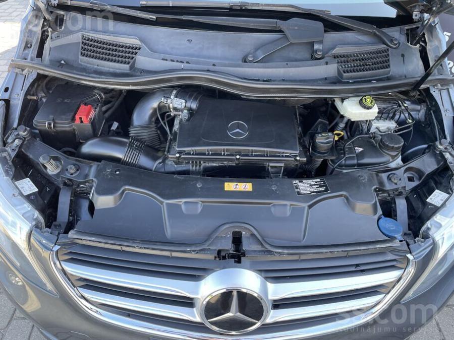 Grey Mercedes-Benz V 250 2017 in Talsi, with an engine capacity of 2.10 L and mileage of 155 thousand km for 21500 €, photo 13 on AUTOMOTO.COM.LV