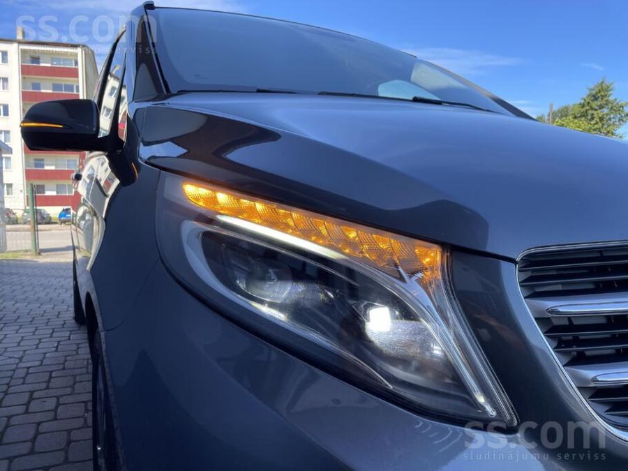 Grey Mercedes-Benz V 250 2017 in Talsi, with an engine capacity of 2.10 L and mileage of 155 thousand km for 21500 €, photo 28 on AUTOMOTO.COM.LV