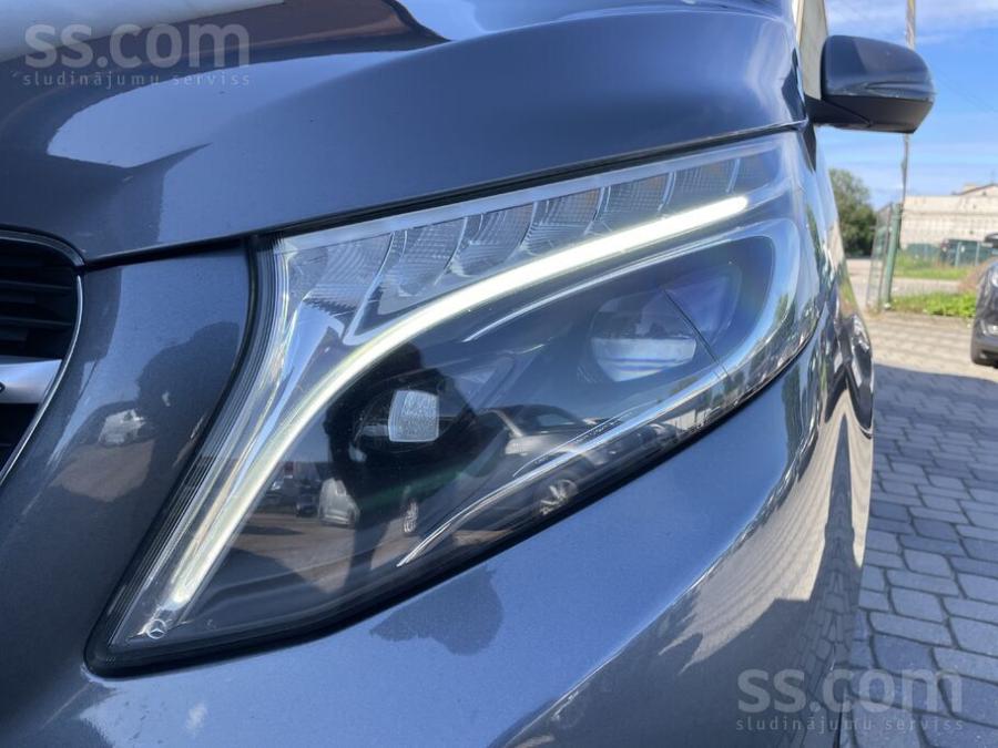 Grey Mercedes-Benz V 250 2017 in Talsi, with an engine capacity of 2.10 L and mileage of 155 thousand km for 21500 €, photo 30 on AUTOMOTO.COM.LV