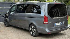 Grey Mercedes-Benz V 250 2019 in Jonava, with an engine capacity of 1.95 L and mileage of 270 thousand km for 18500 €, photo 10 on AUTOMOTO.COM.LV