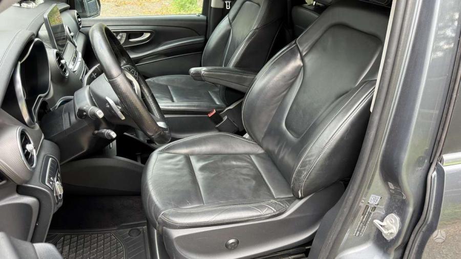 Grey Mercedes-Benz V 250 2019 in Jonava, with an engine capacity of 1.95 L and mileage of 270 thousand km for 17500 €, photo 18 on AUTOMOTO.COM.LV