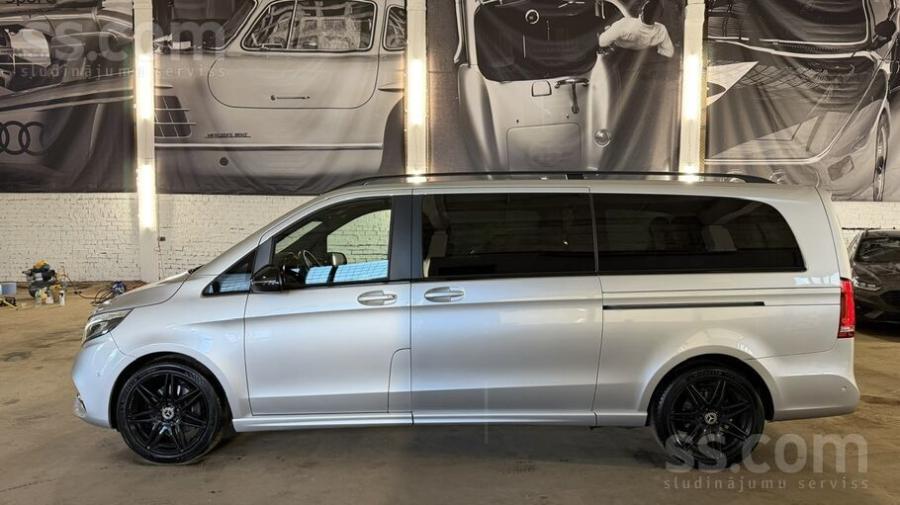 Grey Mercedes-Benz V 250 2022 in Riga, with an engine capacity of 2.00 L and mileage of 107 thousand km for 44900 €, photo 24 on AUTOMOTO.COM.LV