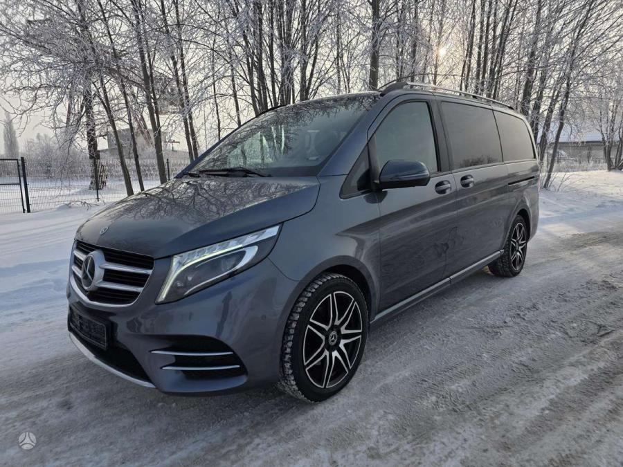 Pelēks Mercedes-Benz V 250 2019 Šauļi, ar dzinēja tilpumu 2.20 L un nobraukumu 300 tūkst. km par 29500 €, foto 1 vietnē AUTOMOTO.COM.LV