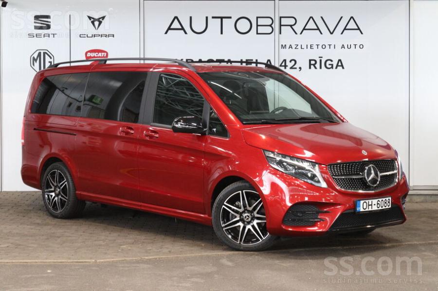 Sarkans Mercedes-Benz V 250 2023 Rīga, ar dzinēja tilpumu 2.00 L un nobraukumu 13 tūkst. km par 55990 €, foto 4 vietnē AUTOMOTO.COM.LV