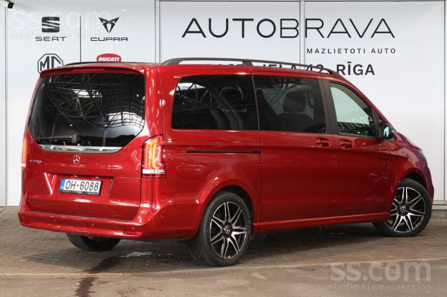 Sarkans Mercedes-Benz V 250 2023 Rīga, ar dzinēja tilpumu 2.00 L un nobraukumu 13 tūkst. km par 55990 €, foto 6 vietnē AUTOMOTO.COM.LV