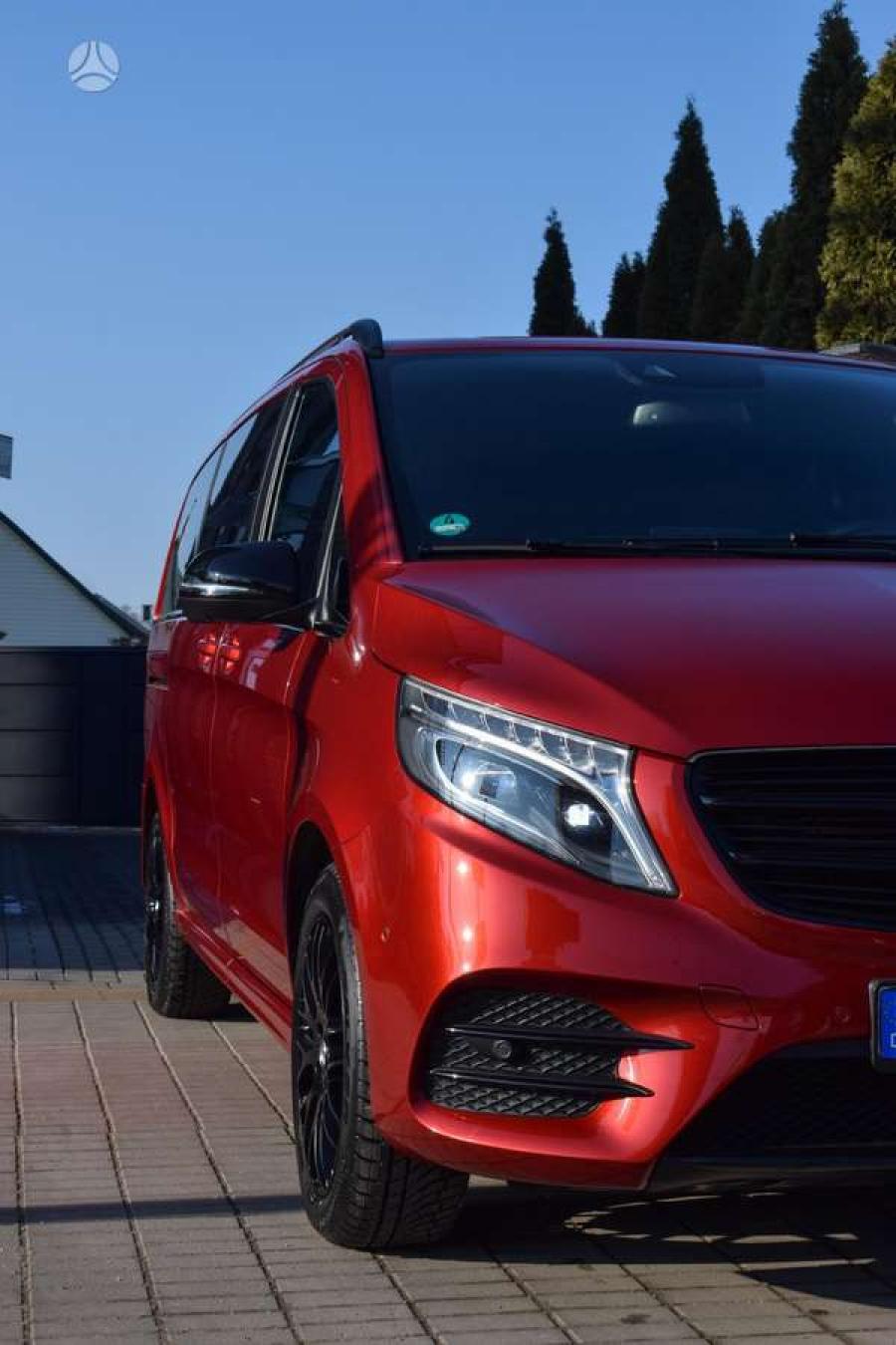 Red Mercedes-Benz V 250 2018 in Marijampole, with an engine capacity of 2.14 L and mileage of 85 thousand km for 43950 €, photo 7 on AUTOMOTO.COM.LV