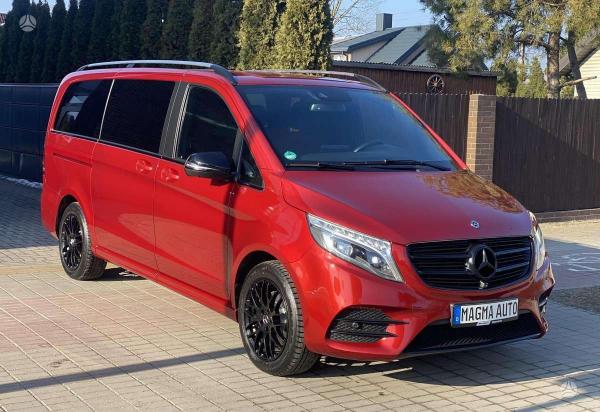 Sarkans Mercedes-Benz V 250 2018 Marijampole, ar dzinēja tilpumu 2.14 L un nobraukumu 86 tūkst. km par 43950 €, foto 1 vietnē AUTOMOTO.COM.LV