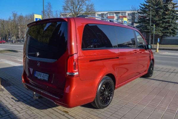 Sarkans Mercedes-Benz V 250 2018 Marijampole, ar dzinēja tilpumu 2.14 L un nobraukumu 86 tūkst. km par 43950 €, foto 4 vietnē AUTOMOTO.COM.LV