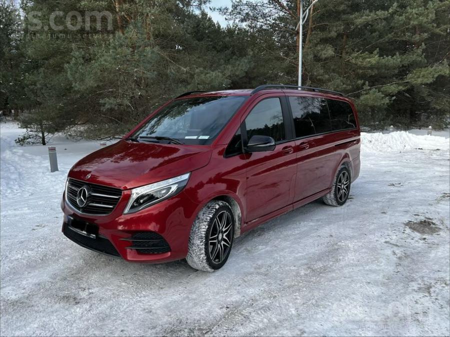 Sarkans Mercedes-Benz V 250 2018 Liepāja, ar dzinēja tilpumu 2.20 L un nobraukumu 170 tūkst. km par 35000 €, foto 1 vietnē AUTOMOTO.COM.LV