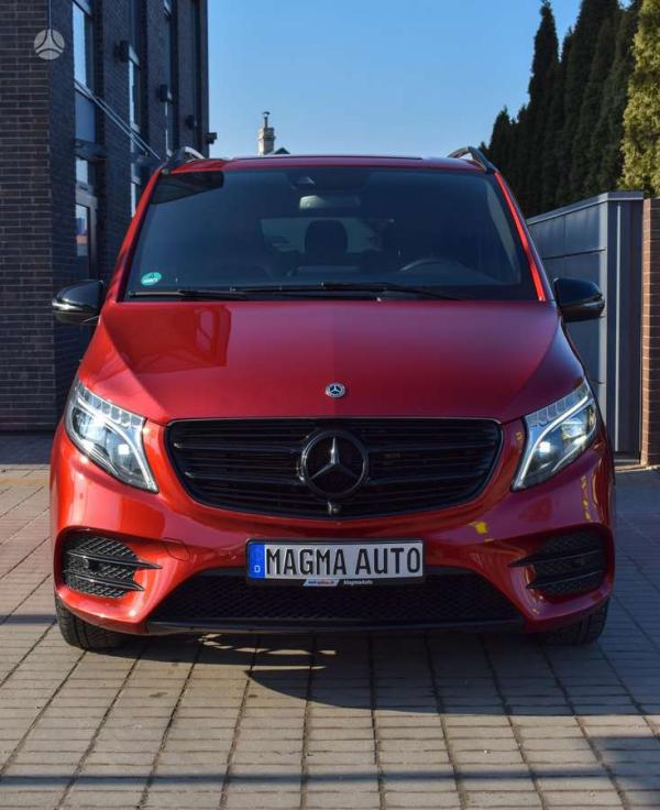 Red Mercedes-Benz V 250 2018 in Marijampole, with an engine capacity of 2.14 L and mileage of 88 thousand km for 39950 €, photo 3 on AUTOMOTO.COM.LV