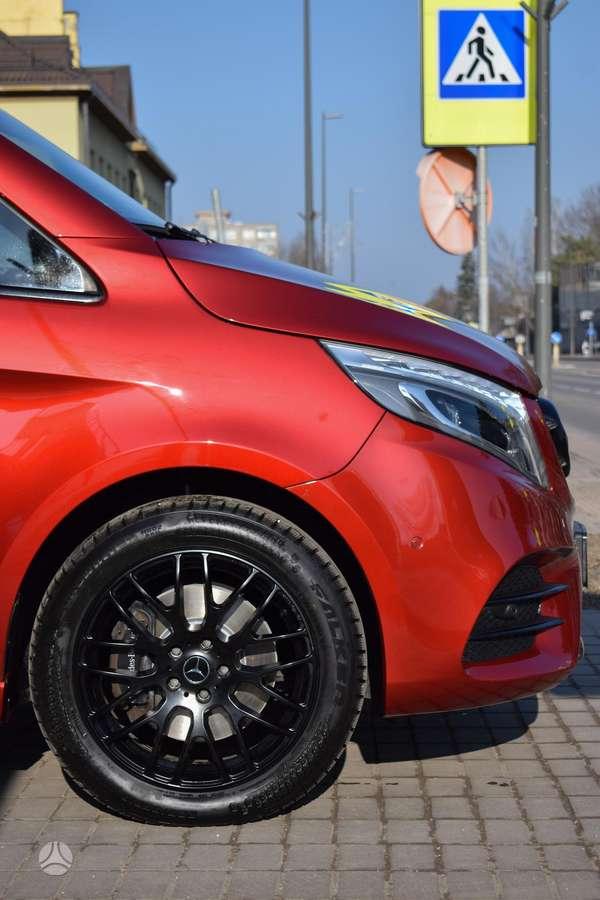 Red Mercedes-Benz V 250 2018 in Marijampole, with an engine capacity of 2.14 L and mileage of 88 thousand km for 39950 €, photo 6 on AUTOMOTO.COM.LV