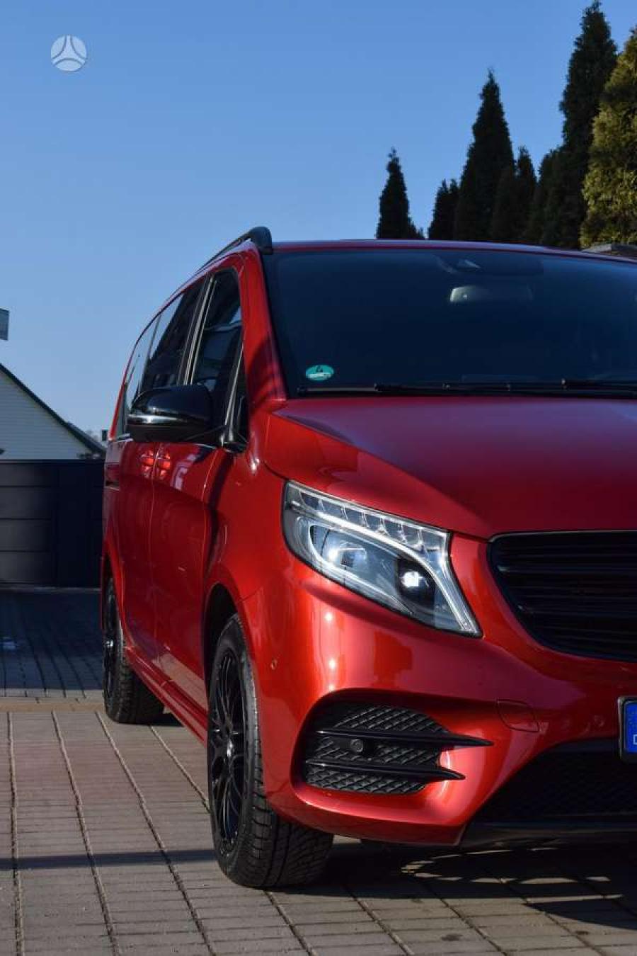 Sarkans Mercedes-Benz V 250 2018 Marijampole, ar dzinēja tilpumu 2.14 L un nobraukumu 88 tūkst. km par 39950 €, foto 9 vietnē AUTOMOTO.COM.LV