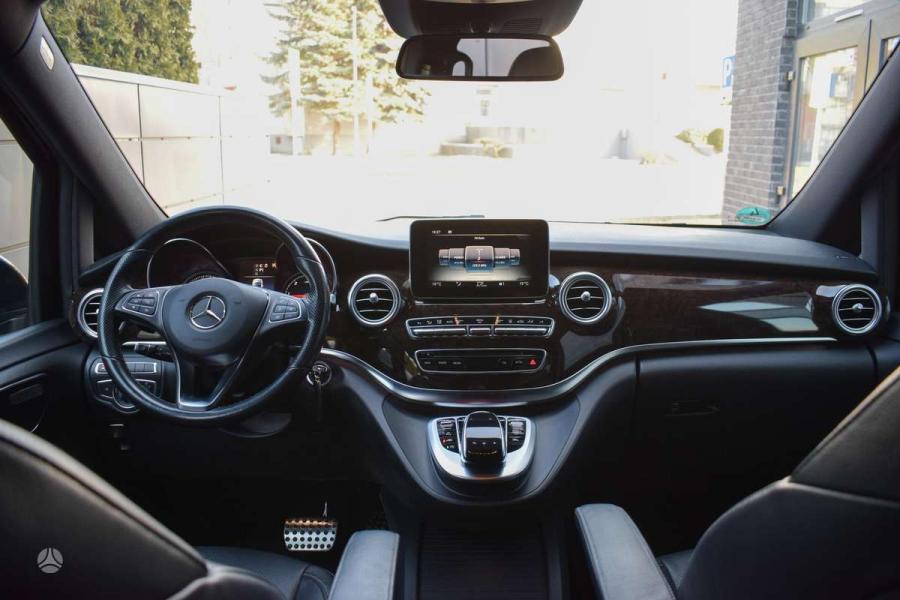 Sarkans Mercedes-Benz V 250 2018 Marijampole, ar dzinēja tilpumu 2.14 L un nobraukumu 88 tūkst. km par 39950 €, foto 26 vietnē AUTOMOTO.COM.LV
