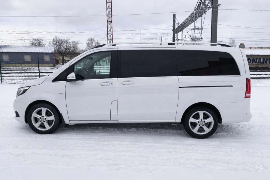 White Mercedes-Benz V 250 2014 in Siauliai, with an engine capacity of 2.10 L and mileage of 374 thousand km for 19500 €, photo 7 on AUTOMOTO.COM.LV