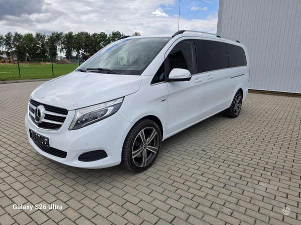 White Mercedes-Benz V 250 2016 in Marijampole, with an engine capacity of 2.14 L and mileage of 240 thousand km for 28900 €, photo 1 on AUTOMOTO.COM.LV