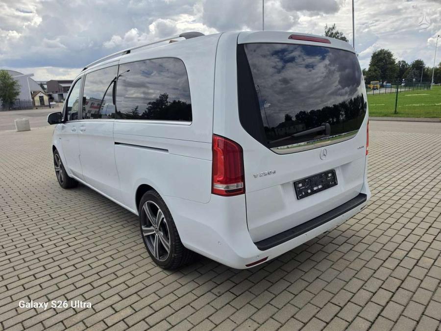 White Mercedes-Benz V 250 2016 in Marijampole, with an engine capacity of 2.14 L and mileage of 240 thousand km for 28900 €, photo 4 on AUTOMOTO.COM.LV