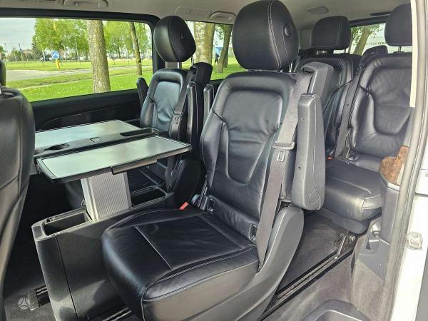White Mercedes-Benz V 250 2016 in Marijampole, with an engine capacity of 2.14 L and mileage of 240 thousand km for 28900 €, photo 7 on AUTOMOTO.COM.LV