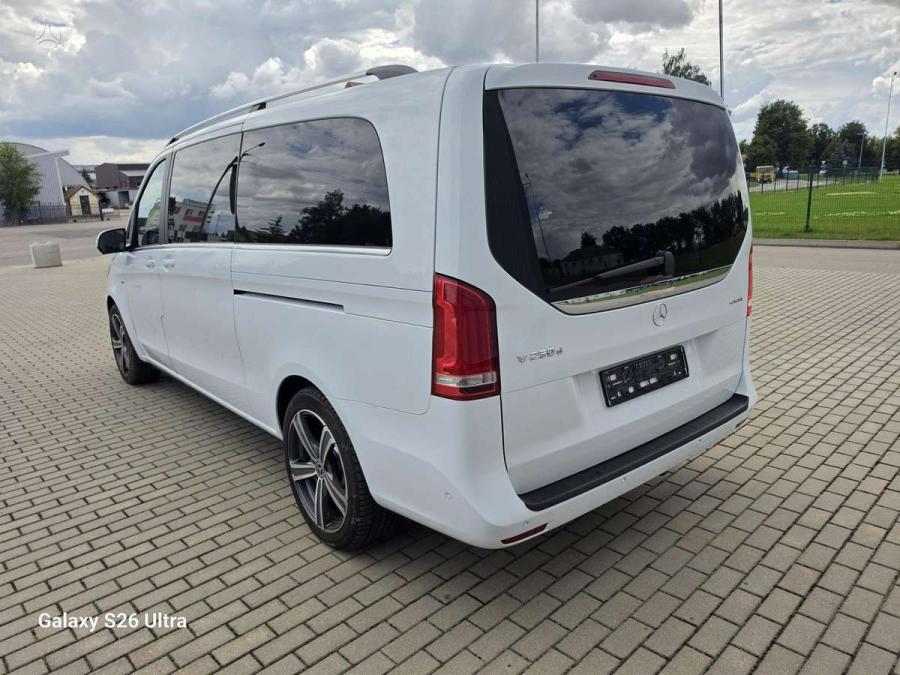 White Mercedes-Benz V 250 2016 in Marijampole, with an engine capacity of 2.14 L and mileage of 240 thousand km for 28900 €, photo 4 on AUTOMOTO.COM.LV
