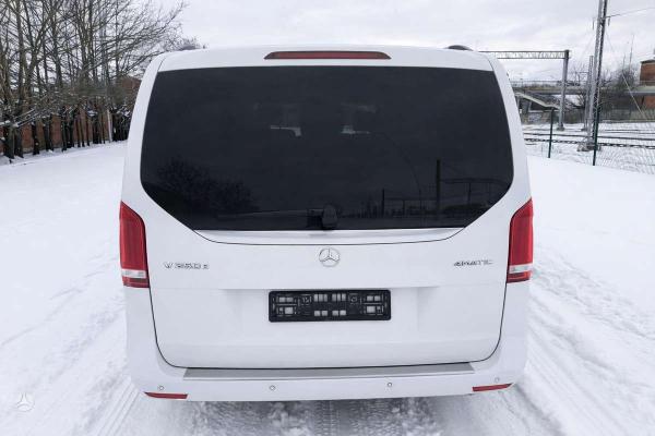 White Mercedes-Benz V 250 2017 in Siauliai, with an engine capacity of 2.00 L and mileage of 374 thousand km for 19500 €, photo 5 on AUTOMOTO.COM.LV