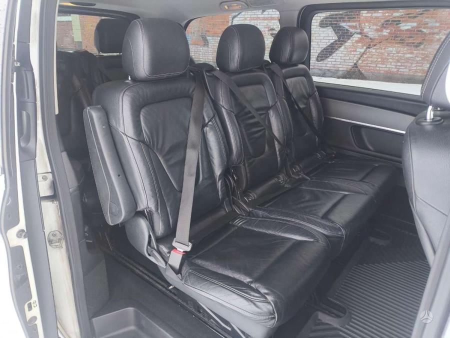 White Mercedes-Benz V 250 2017 in Siauliai, with an engine capacity of 2.00 L and mileage of 374 thousand km for 19500 €, photo 16 on AUTOMOTO.COM.LV