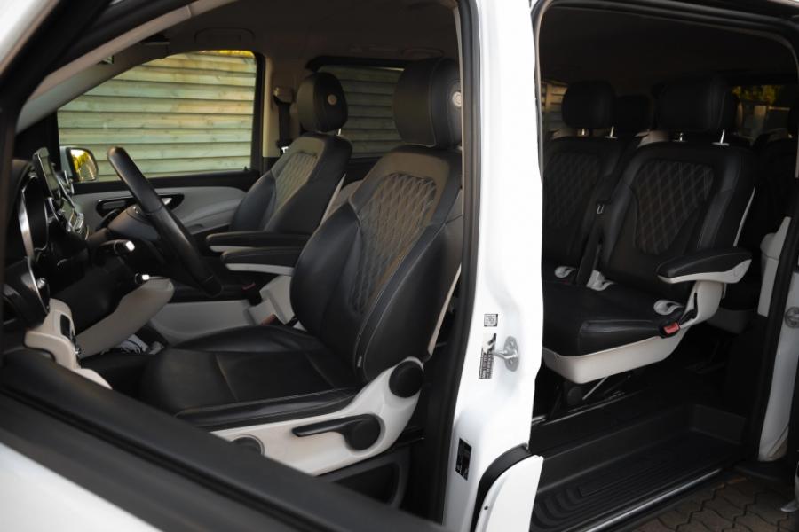 Balts Mercedes-Benz V 250 2015 Rīga, ar dzinēja tilpumu 2.20 L un nobraukumu 196 tūkst. km par 29490 €, foto 16 vietnē AUTOMOTO.COM.LV