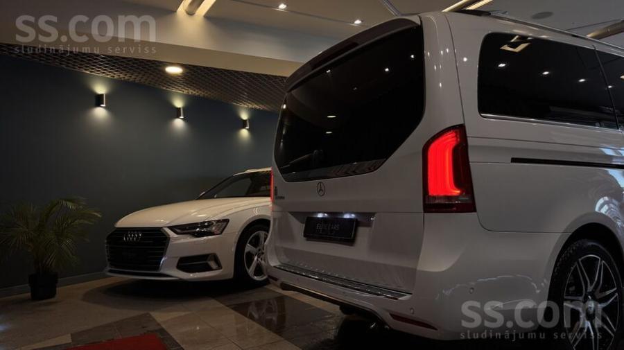 White Mercedes-Benz V 250 2016 in Riga, with an engine capacity of 2.20 L and mileage of 268 thousand km for 29990 €, photo 27 on AUTOMOTO.COM.LV