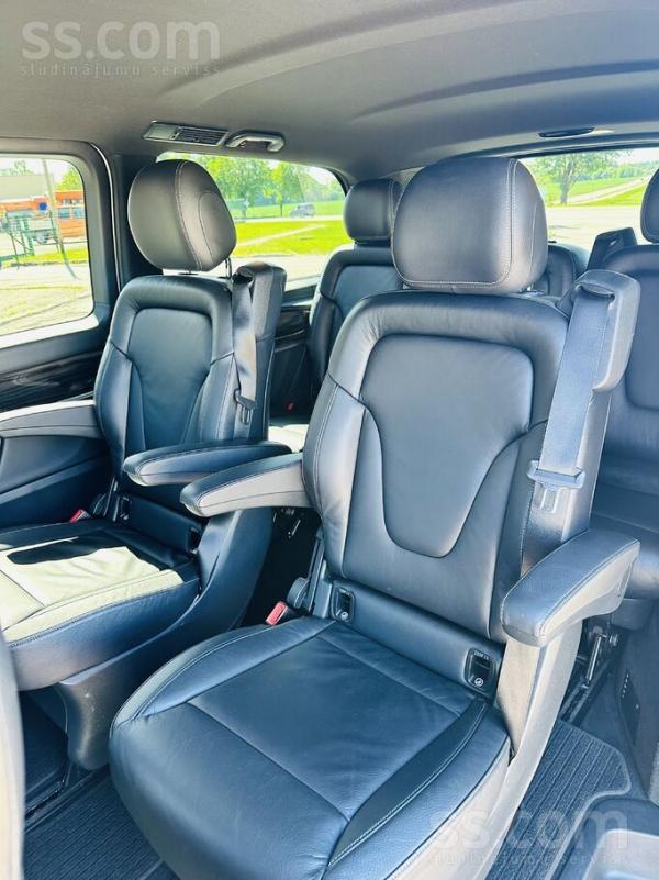 White Mercedes-Benz V 250 2017 in Riga, with an engine capacity of 2.20 L and mileage of 244 thousand km for 26000 €, photo 6 on AUTOMOTO.COM.LV