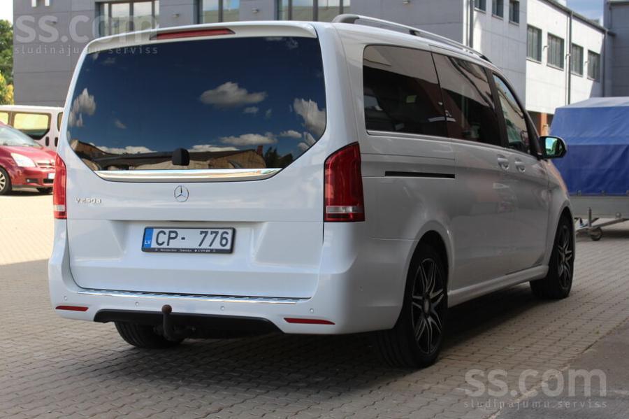 Balts Mercedes-Benz V 250 2017 Rīga, ar dzinēja tilpumu 2.20 L un nobraukumu 168 tūkst. km par 32900 €, foto 5 vietnē AUTOMOTO.COM.LV