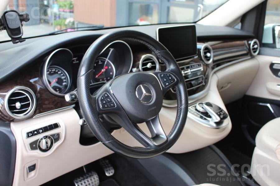 Balts Mercedes-Benz V 250 2017 Rīga, ar dzinēja tilpumu 2.20 L un nobraukumu 168 tūkst. km par 32900 €, foto 7 vietnē AUTOMOTO.COM.LV