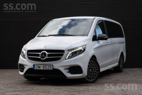 White Mercedes-Benz V 250 2019 in Riga, with an engine capacity of 2.10 L and mileage of 282 thousand km for 31990 €, photo 1 on AUTOMOTO.COM.LV