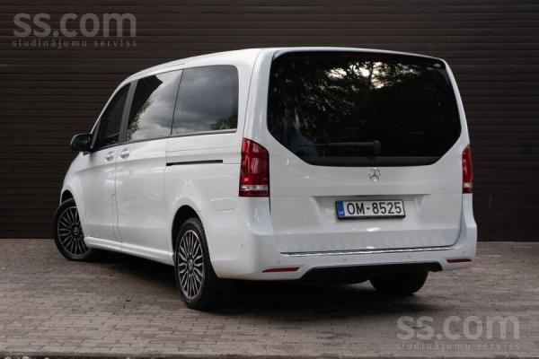 White Mercedes-Benz V 250 2019 in Riga, with an engine capacity of 2.10 L and mileage of 282 thousand km for 31990 €, photo 4 on AUTOMOTO.COM.LV
